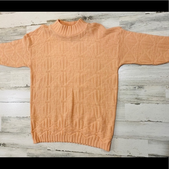 Vintage | Sweaters | Vintage 8s Chunky Knit Oversized Abstract Sweater ...